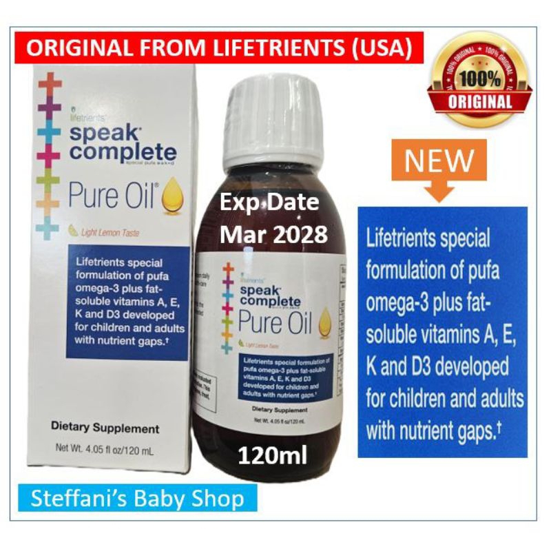 Jual Lifetrients Speak Complete Pure Oil 120ml | Shopee Indonesia
