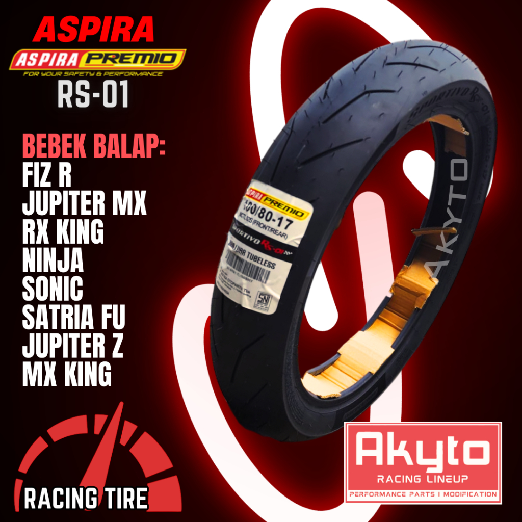 Jual [PAKET LEBIH MURAH] BAN SOFT COMPOUND SEPASANG ASPIRA PREMIO RS-01 ...