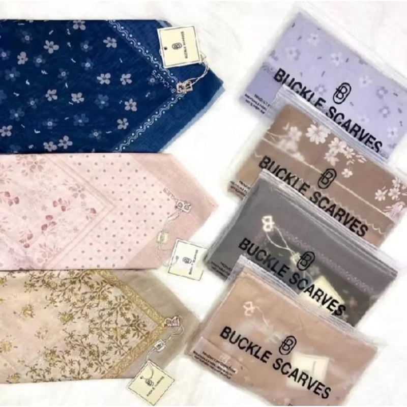 Jual Buckle scarves | jilbab segiempat hijab | jilbab motif pouch voal ...