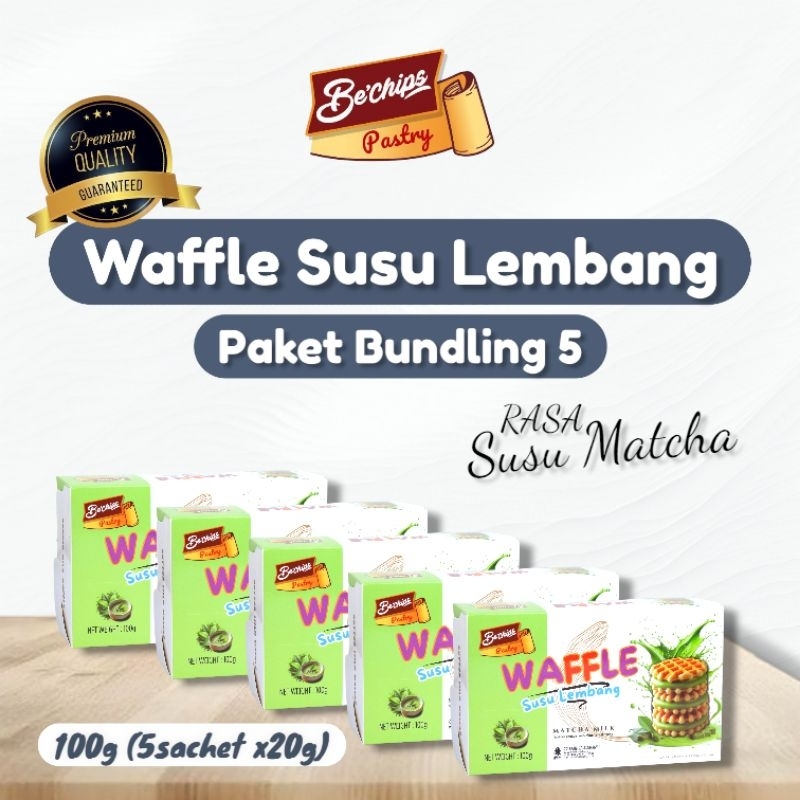 Jual Waffle Susu Lembang Matcha Milk (100g x 5pc) | Shopee Indonesia