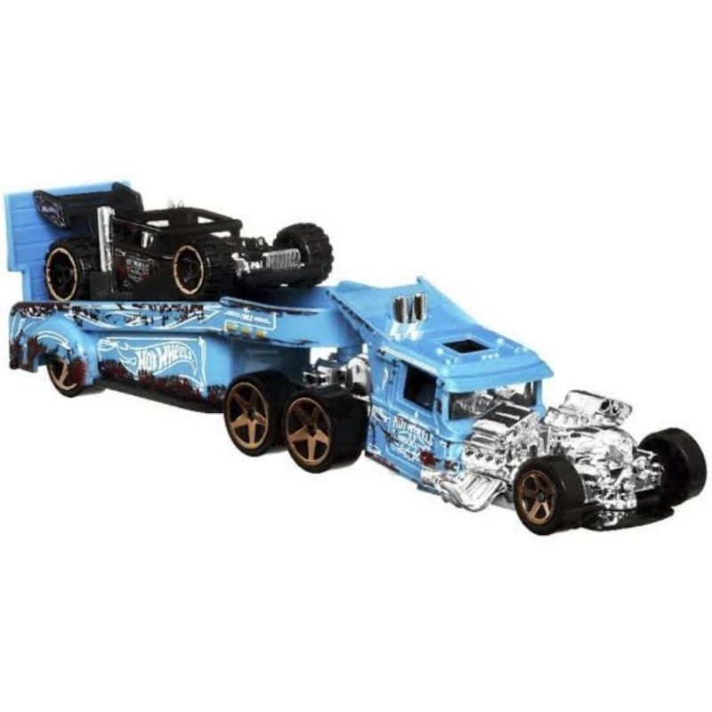 Jual hot wheels Super Rigs Rat Rig team transport Hw bone shaker park n ...