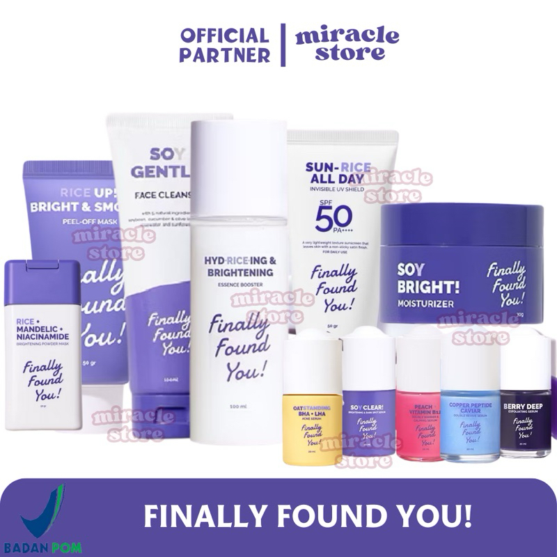 Jual [MIRACLE STORE] FINALLY FOUND YOU! MOISTURIZER TONER RETINAL EYE ...