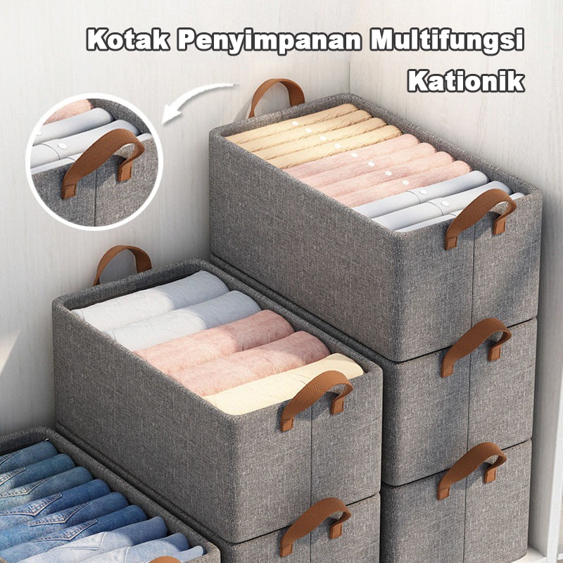 Jual Storage box Lipat kotak penyimpanan baju tahan air box baju mainan ...