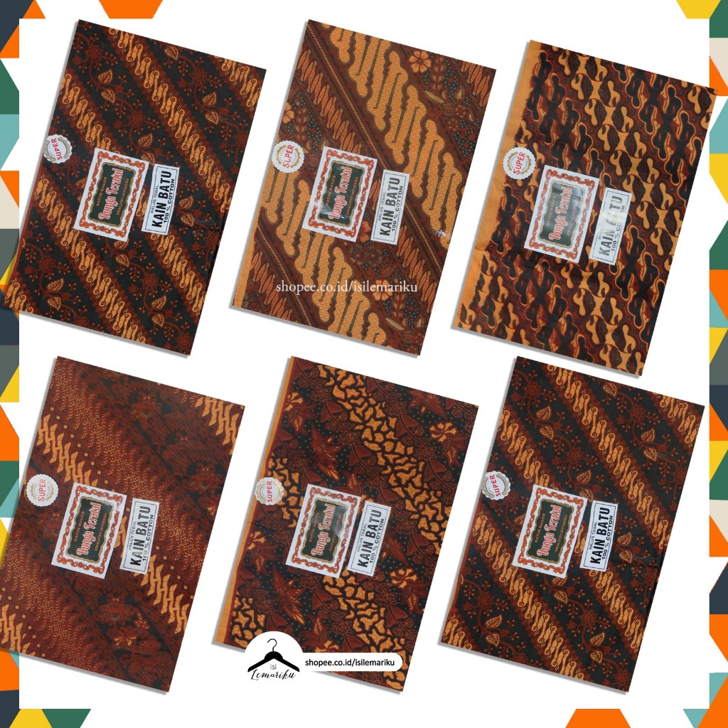 Jual Kain Batik Kain Panjang Bunga Teratai Jarik Murah Bahan Batik ...
