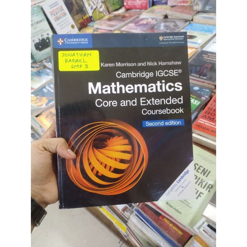 Jual buku Cambridge IGCSE mathematics core and extended coursebook second edition original ...