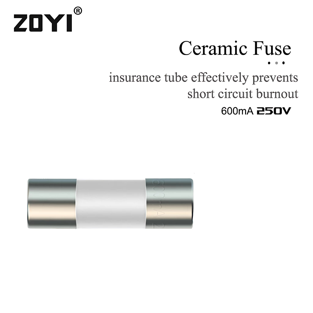 Jual Zoyi Fuse Keramik Fuse For Multimeter Instrument 600mA 20mmx5mm ...