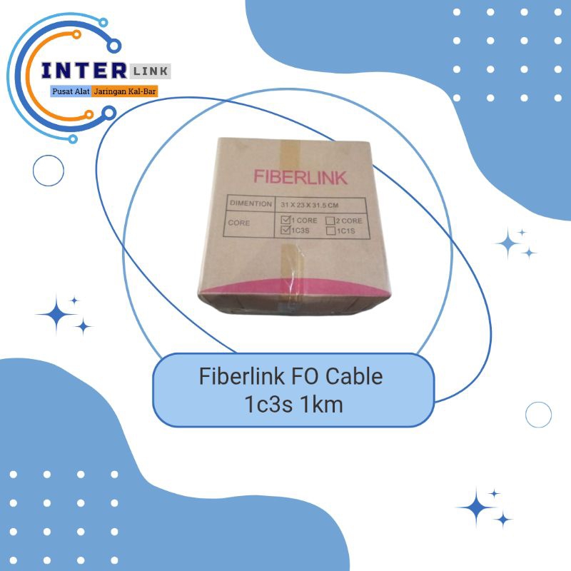 Jual Kabel Fiber Optic Fiberlink 1 core 3 seling 1km | Shopee Indonesia