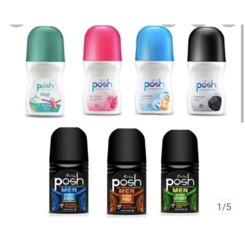 Jual posh deodorant roll on anti stain girl man all varriant 50ml ...