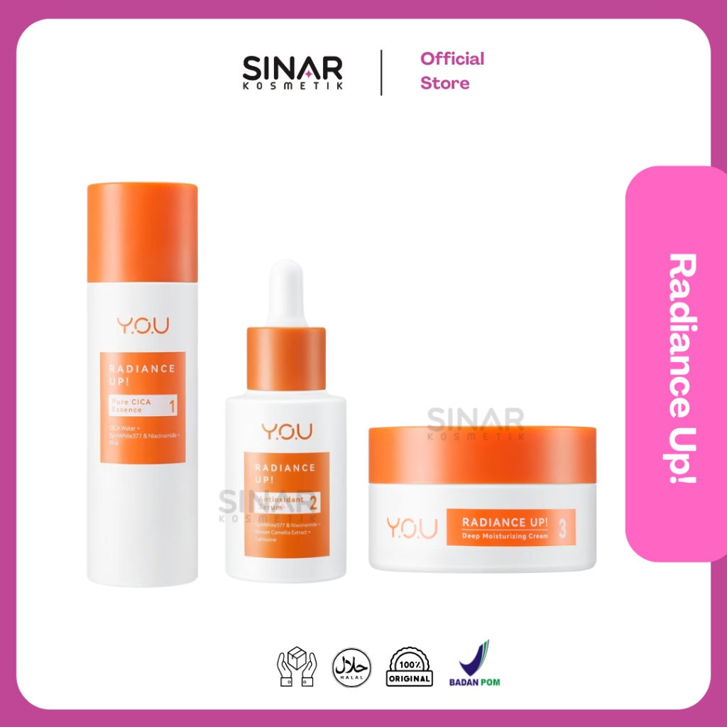 Jual Y.O.U Radiance Up Series | Pure Cica Essence | Antioxidant Serum ...