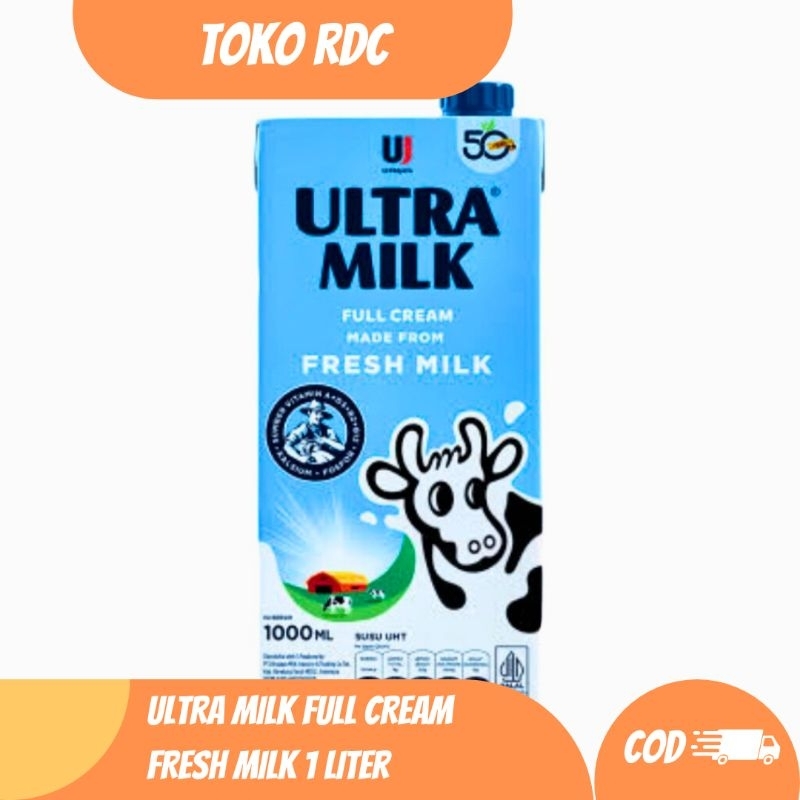 Jual Ultra Milk Full Cream Fresh Milk 1L - Susu Cair UHT Sapi Murni ...