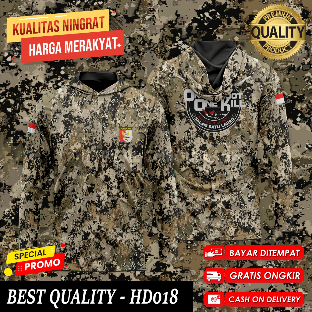 Jual Baju Camo Hoodie Berburu Pakaian Kamuflase Hunting Baju Perbakin ...