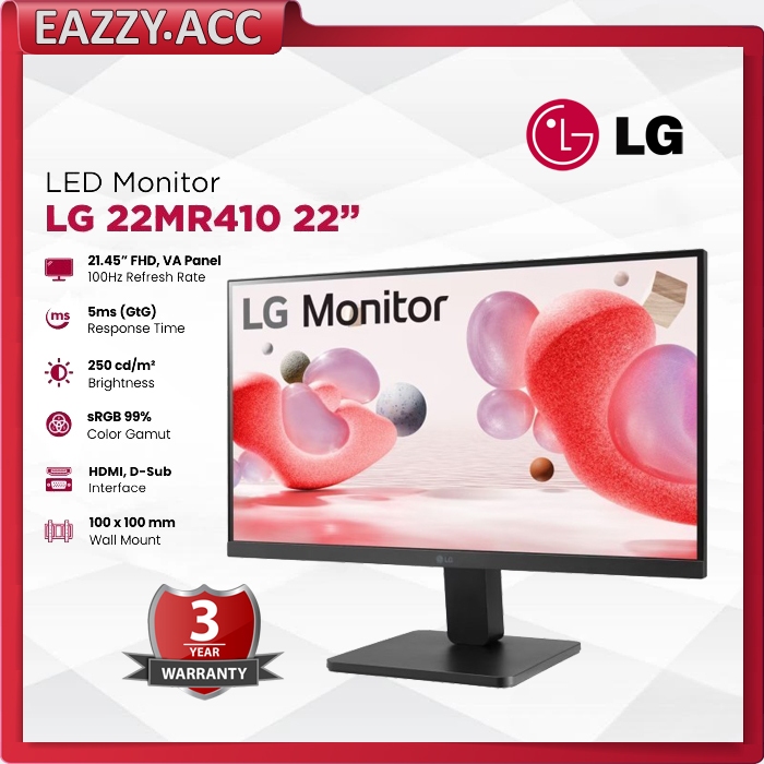 Jual Monitor LED LG 22MR410 22" FHD VA 5ms 100Hz Hdmi VGA | Shopee ...