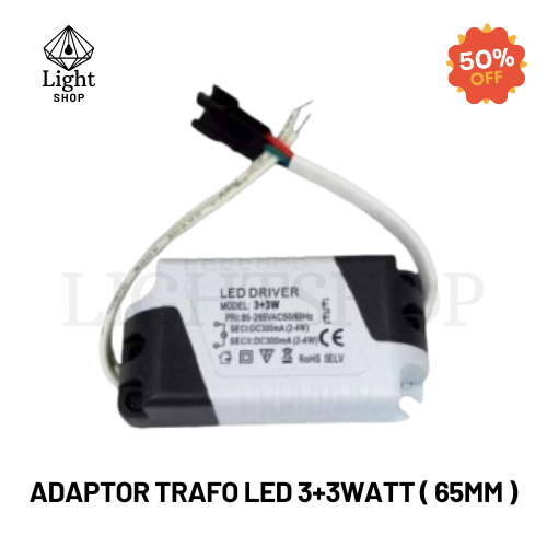 Jual DRIVER ADAPTOR TRAFO PANEL LED DOWNLIGHT DRIVER PANEL LED 2 WARNA ...
