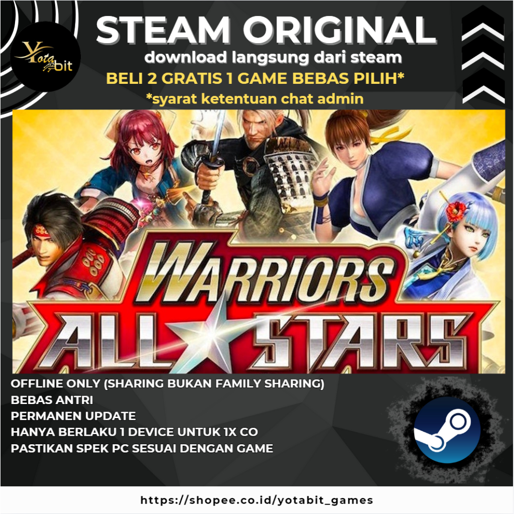 Jual WARRIORS ALL STARS PC Game Sharing Original Offline | Shopee Indonesia