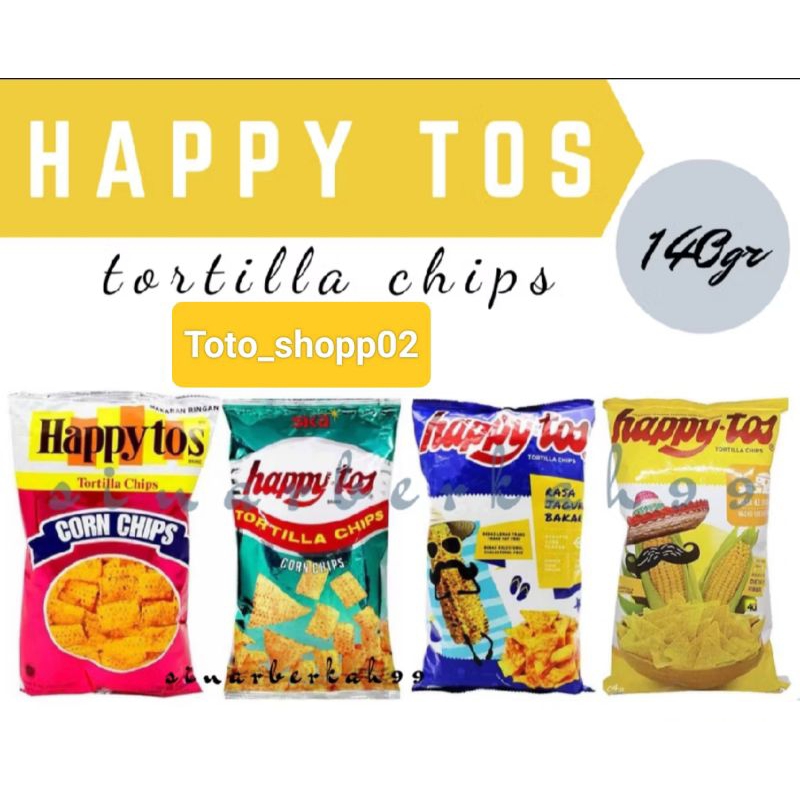 Jual Happy Tos Snack Tortilla 140g all variant | Shopee Indonesia
