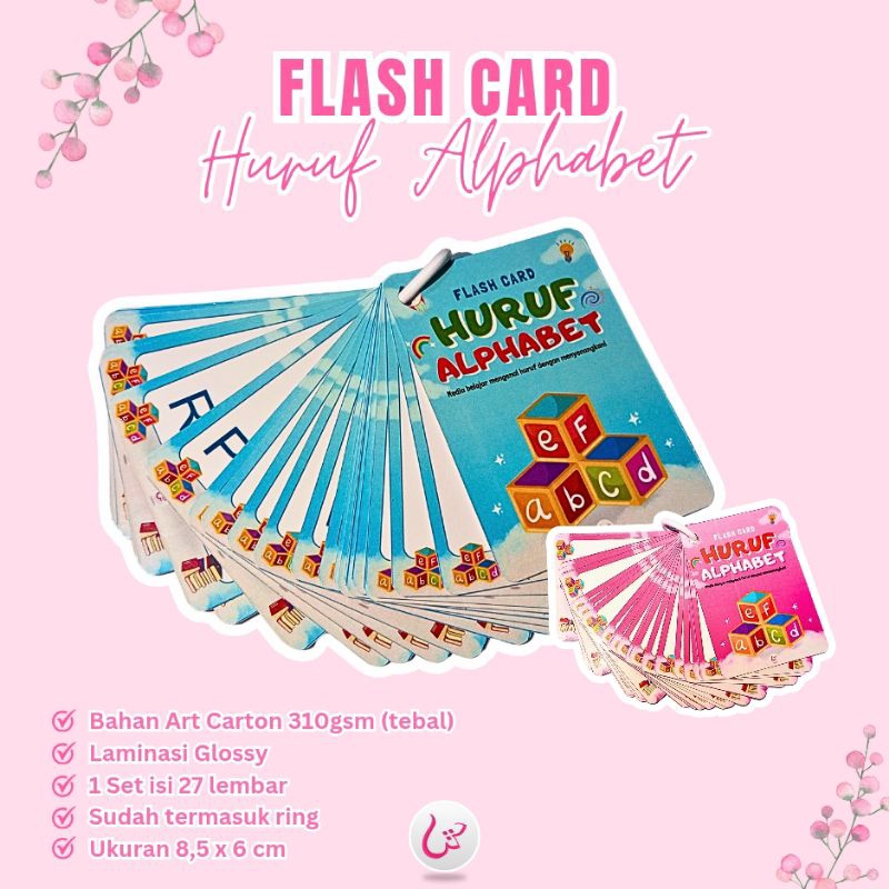Jual SyafaCreative - Flash Card Anak Balita - Flash Card Huruf Alphabet ...
