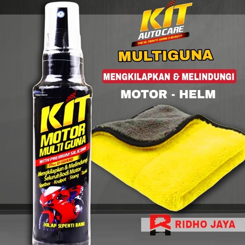 Jual Kit Motor Multiguna Spray 100ml Kain Lap Microfiber Serbaguna ...