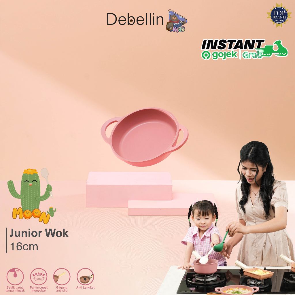 Jual Debellin Kids - Junior Cactus Series - Wok Pan 16cm | Shopee Indonesia