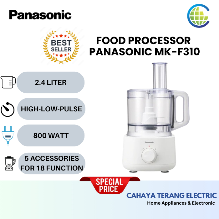 Jual Panasonic Food Processor MK-F310 2.4 Liter Chopper Penggiling ...