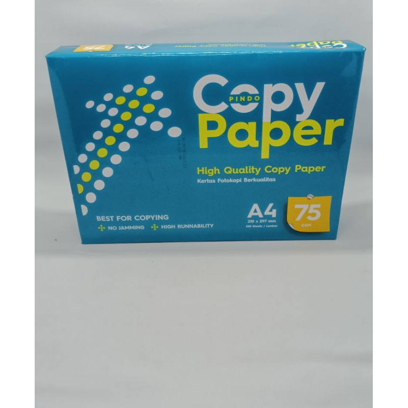 Jual Copy paper 75gr A4 / Kertas fotocopy / kertas print /Rim | Shopee ...