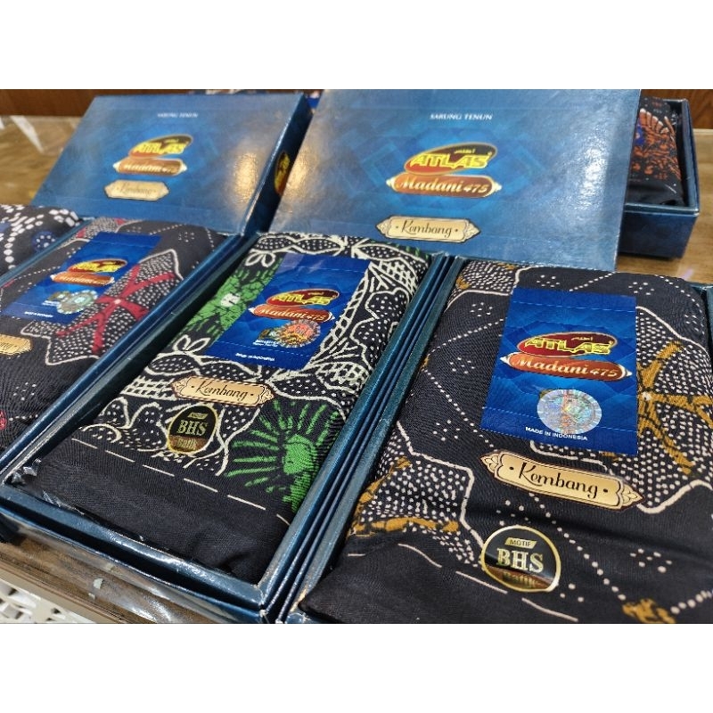Jual Grosir - 10pcs Sarung Atlas Madani Batik BHS - Atlas Favorit BHS ...