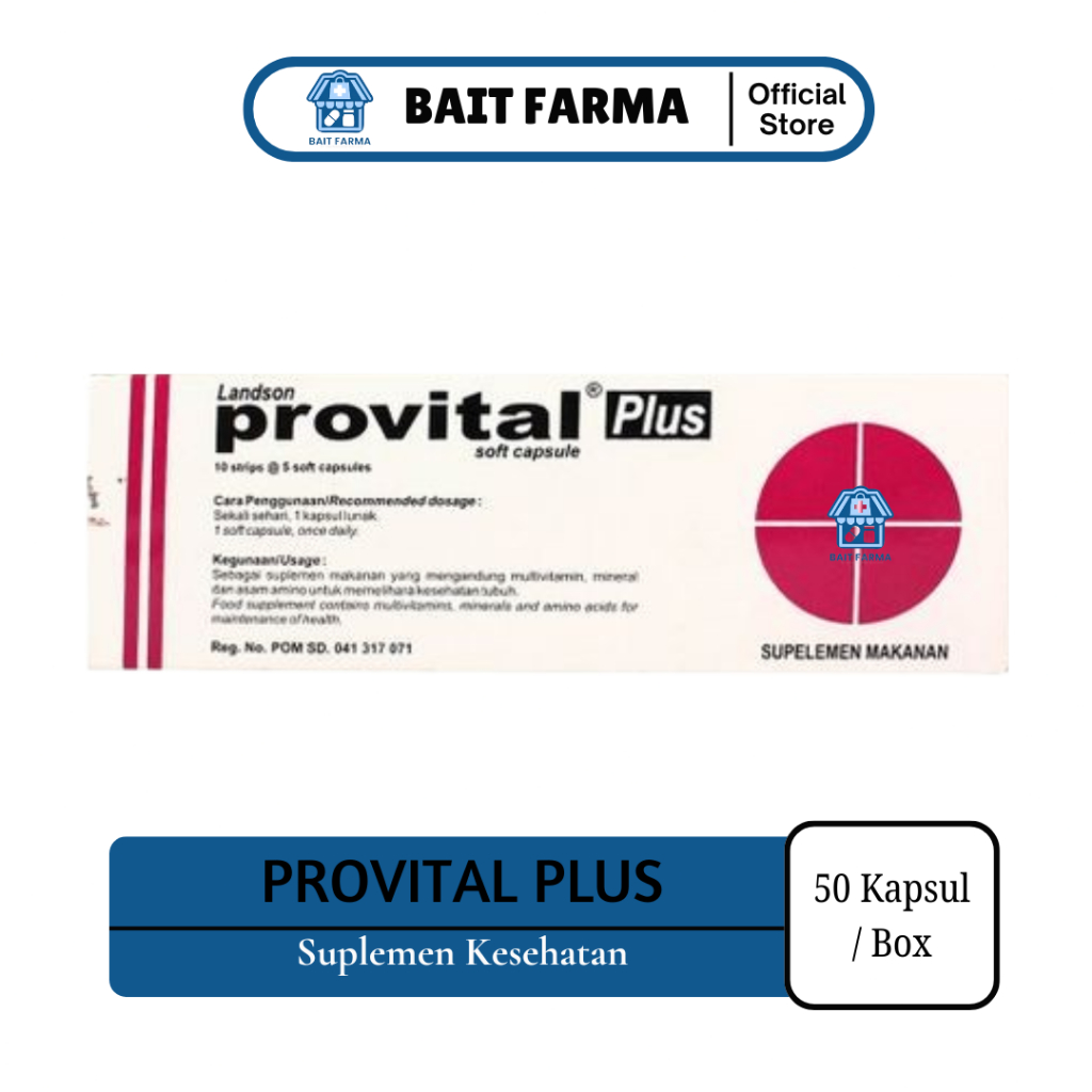 Jual Provital plus 50 kapsul Free 1sachet colatrix|Antioksidan untuk ...