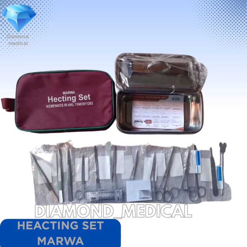 Jual Hecting Set Marwa / Heacting Set MARWA / Alat Jahit Set. | Shopee ...