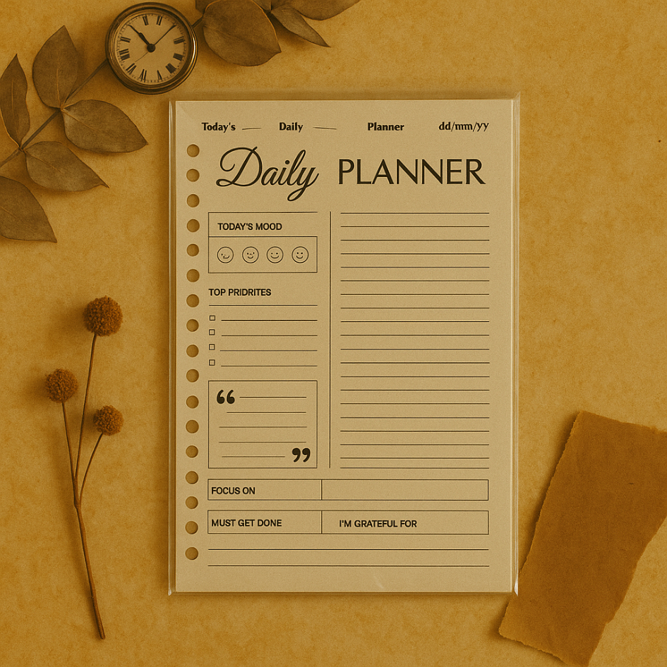 Jual Loose Leaf A5 Planner 20 Ring Bookpaper – Daily Weekly To Do List ...
