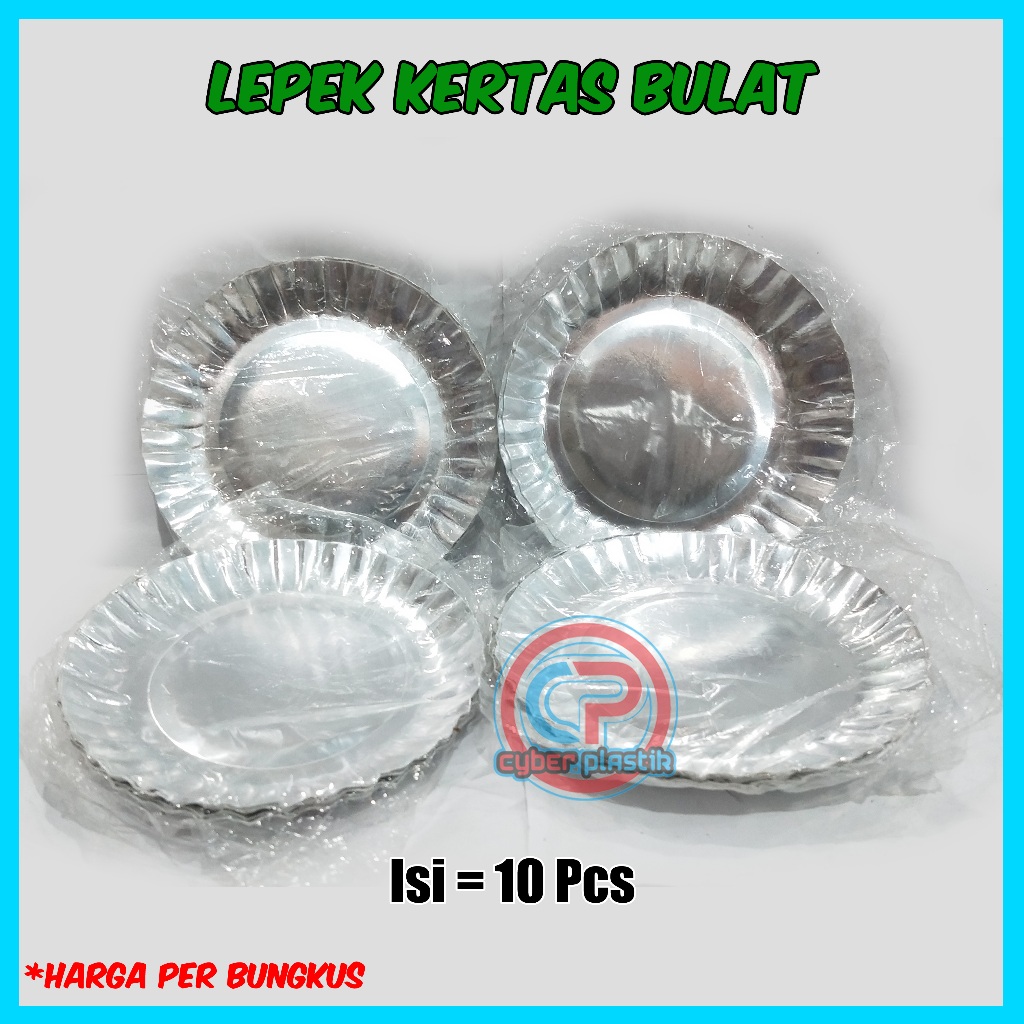 Jual Lepek kertas 10 pcs x 100 pak = 1 bal | piring kue kertas isi 100 ...