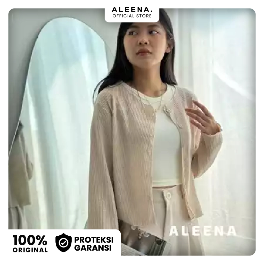 Jual [BEST SELLER] ATASAN WANITA - BAJU NGAMPUS- BAJU KANTOR- Cardigan Rajut Crop Premium Wanita ...