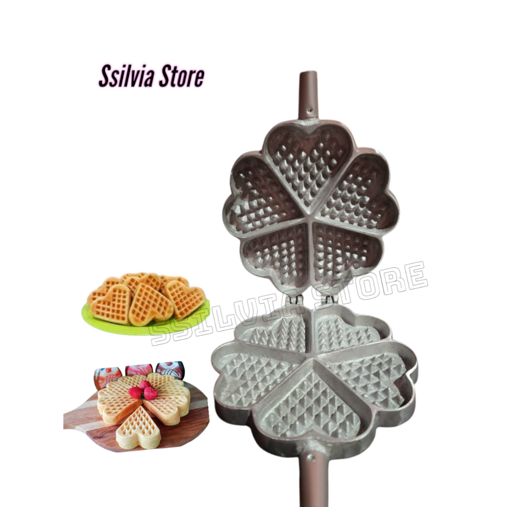 Jual Cetakan Wafle Bapel Bentuk Hati Tebal | Shopee Indonesia