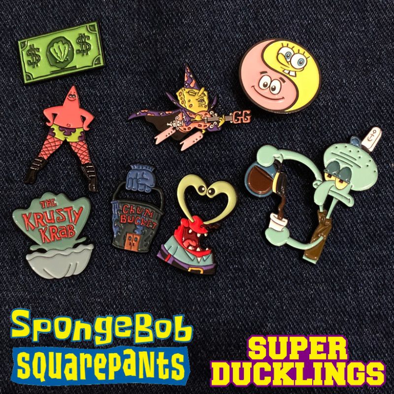 Jual Enamel Pin Spongebob Squarepants / Bros Pin Spongebob Squarepants ...