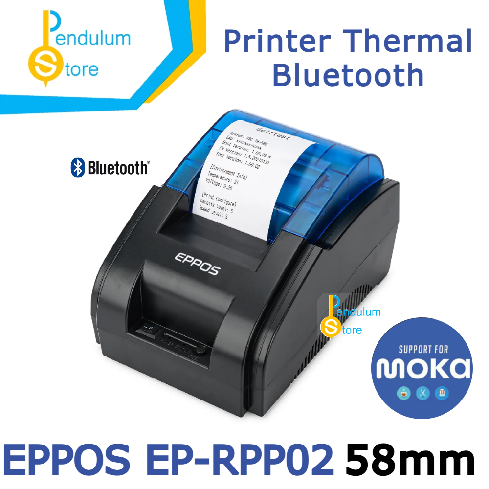 Jual EPPOS EP-RPP02 EP58M RPP02 RPP02N Mini Thermal Printer Bluetooth 58mm Support Mokapos ...