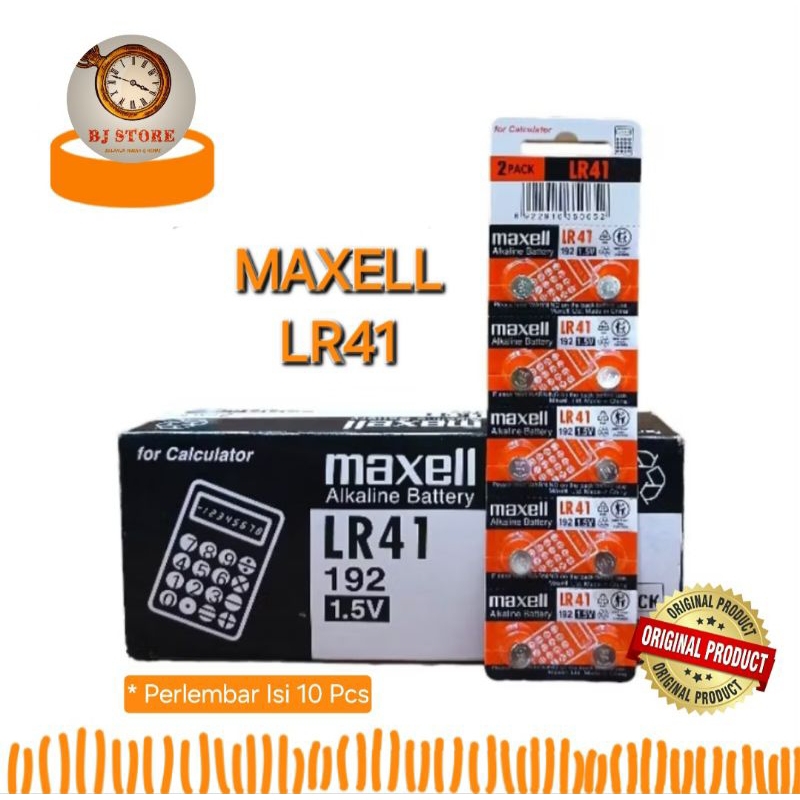 Jual Baterai Maxell LR41 Original Perlembar | Shopee Indonesia