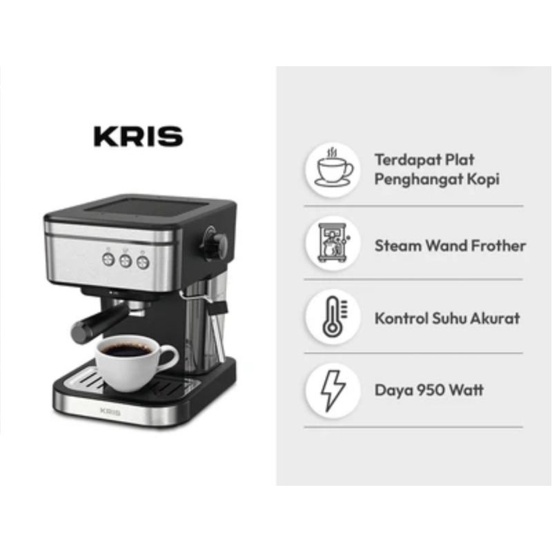Jual kris coffe maker espresso mesin kopi espresso Italia design kris ...