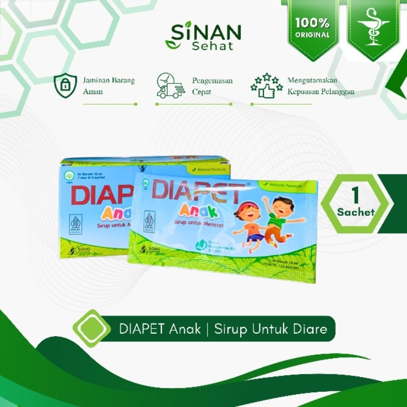 Jual Apotek Sinan Sehat | Diapet Anak 10 mL 1 Box 6 sachet | Sirup ...
