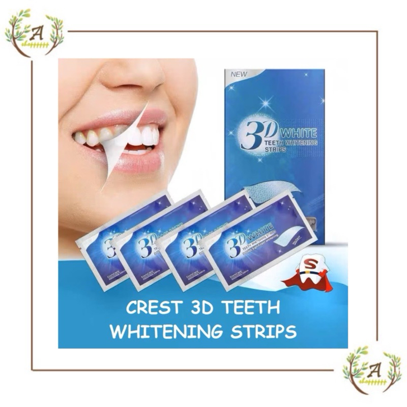 Jual crest pemutih gigi 2 strips gel gigi whitening teeth 1 atas 1 ...