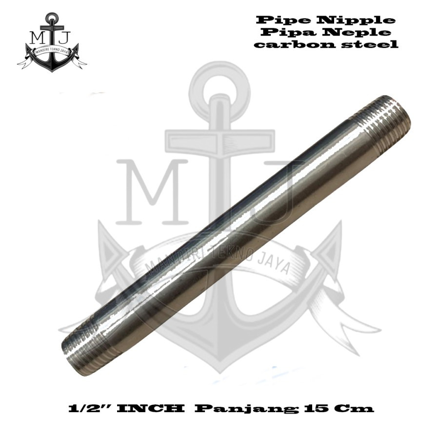 Jual Pipe Nipple Pipa Neple Carbon Steel 1/2" Panjang 15 Cm | Shopee ...