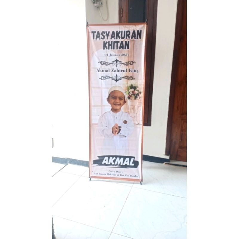 Jual X Banner Khitan Tasyakuran Syukuran | Shopee Indonesia