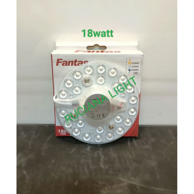 Jual Lampu Baret Led 18w Fantas Refill /Ceiling Lamp FANTAS 18watt ...