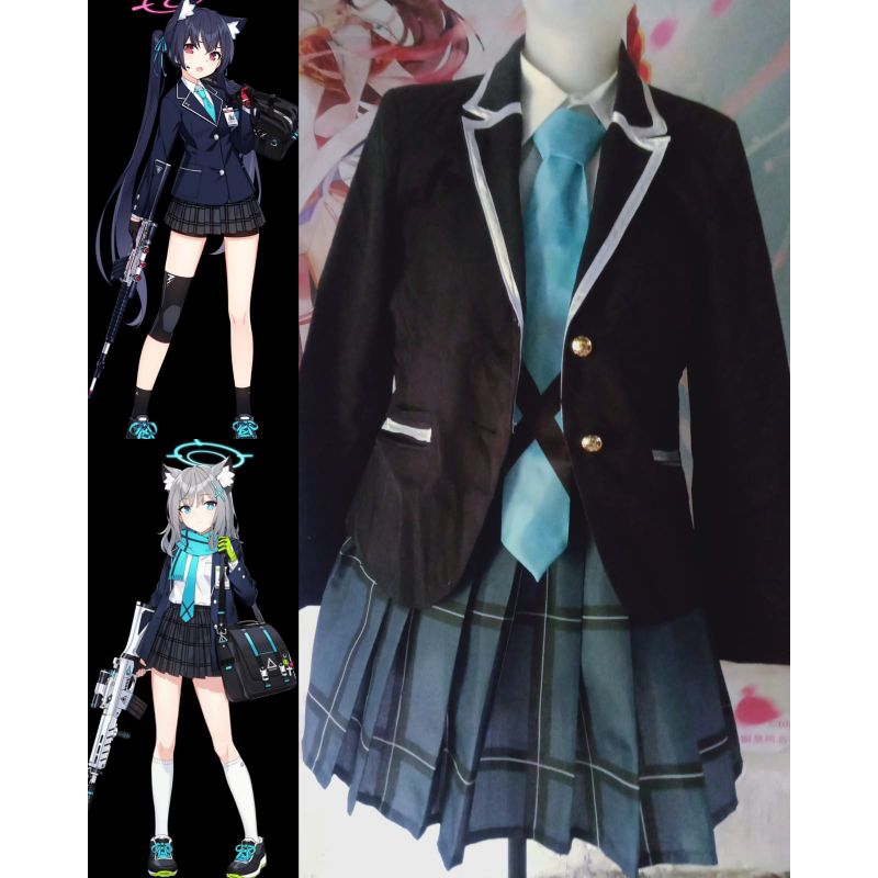 Jual Blue Archive cosplay costume Sunaokami Shiroko cosplay Set ...