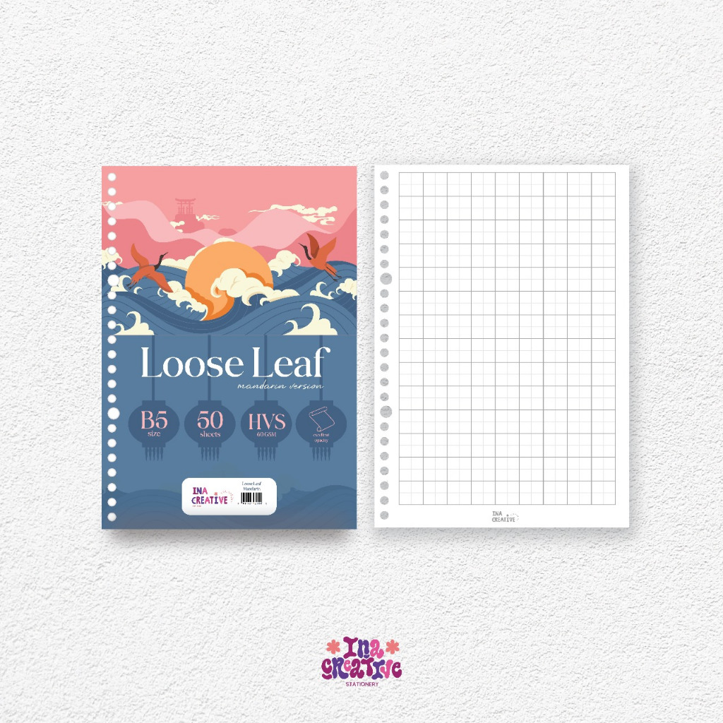 Jual Ina Creative Loose Leaf Mandarin Grid HVS B5| Isian Binder B5 ...