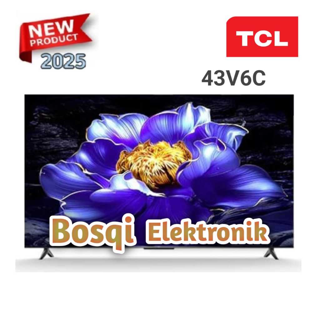 Jual TCL 43V6C Ai 4K Google TV AiPQ Processor HDR 10+ HVA Panel Bezel ...