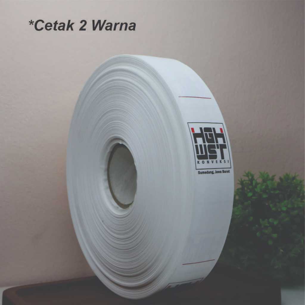 Jual Label Tafeta nylon 160 meter, label washing custom, label petunjuk ...