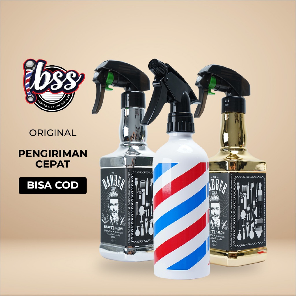 Jual Botol Spray Barber 500ML / Botol Semprotan Air Barbershop Salon ...