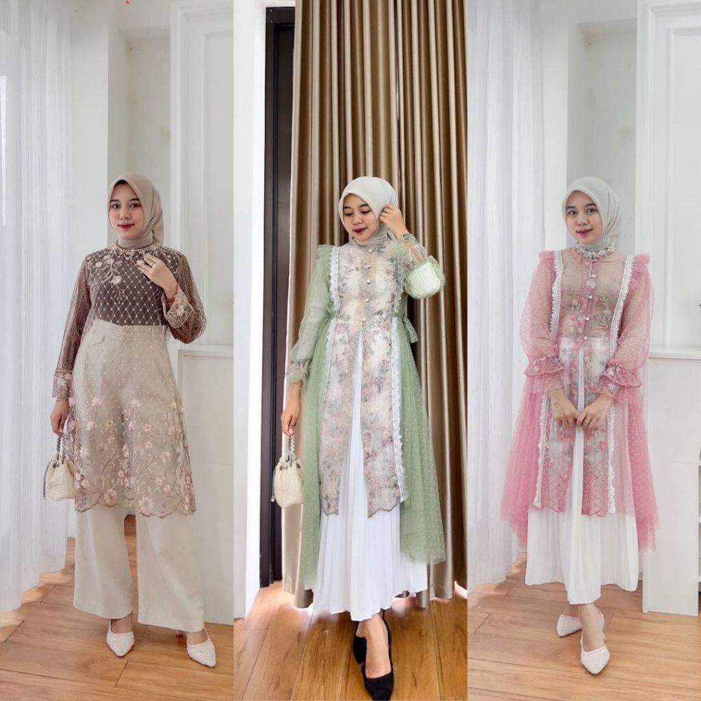 Jual ANASERA GEMPITA DANEZA Outer Brukat - Luaran Tile Brukat Pesta ...