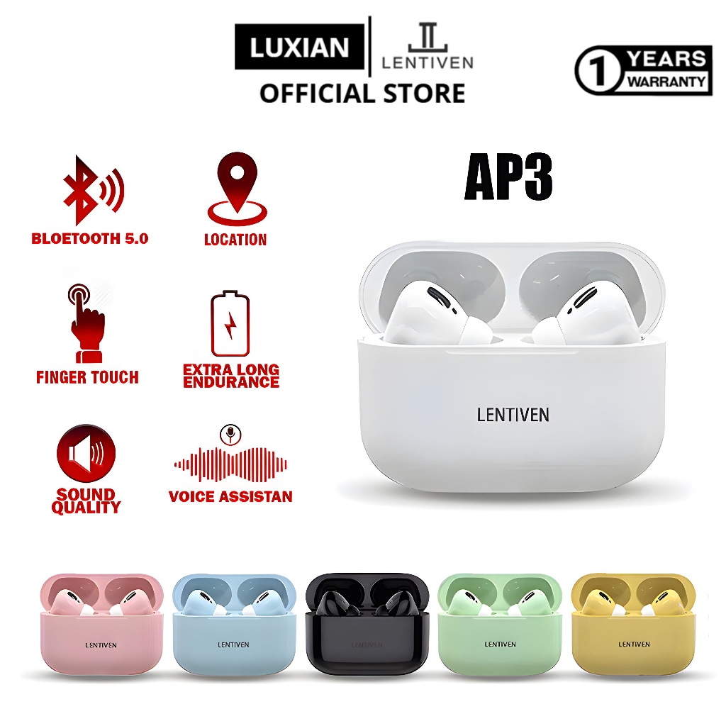 Jual LUXIAN LENTIVEN TWS Earphone Bluetooth Headset Wireless with Mic ...