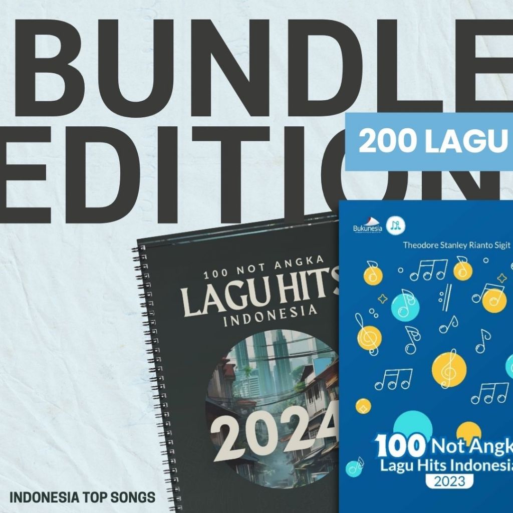 Jual Paket Bundling 200 Not Angka Lagu Hits 2023 & 2024 | Shopee Indonesia