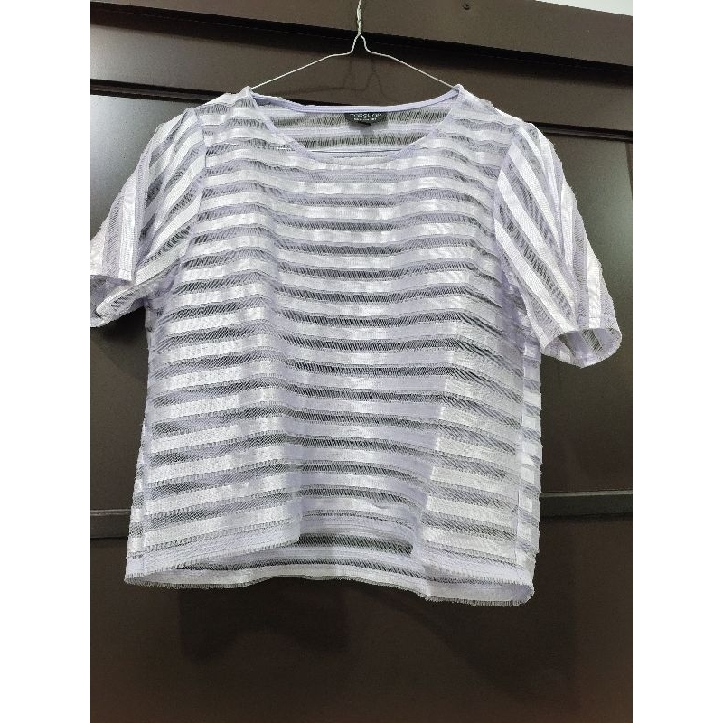 Jual Topshop Sheer Mesh Top Soft Purple Lilac | Shopee Indonesia