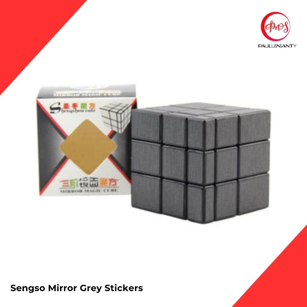 Jual [PNS] Cube Puzzle 3x3 Mirror Shengshou Mirror 3x3 Grey Stickers ...